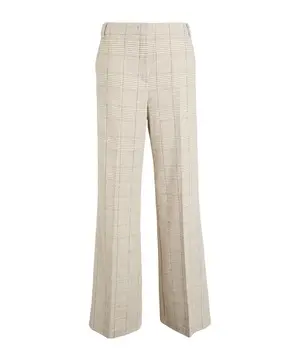 MAXCO. Max&co. Loose-fit Plaid Trousers
