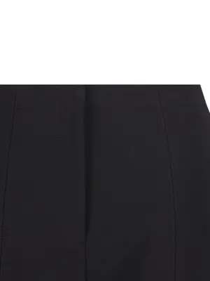 Loewe Stirrup Trousers In Stretch Wool Blend - Black