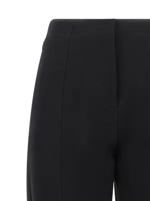Loewe Stirrup Trousers In Stretch Wool Blend - Black