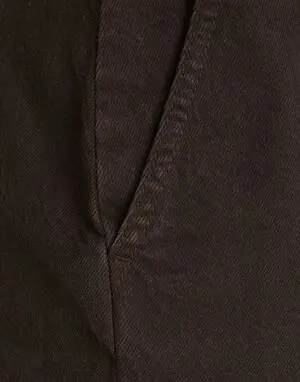 Saint Laurent Minimalist Denim Midi Skirt