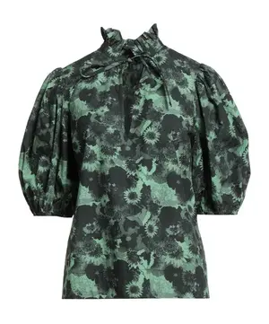 GANNI Printed Short-sleeve Shirt