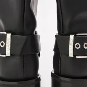 GANNI Midcalf Biker Boots