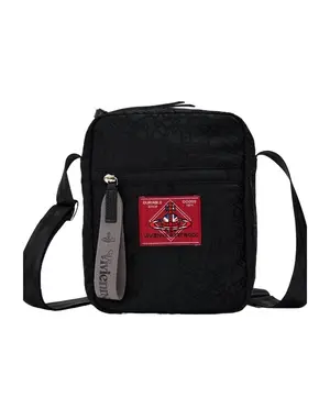 VIVIENNE WESTWOOD Jacquardnylon Vertical Crossbody Bag - Black