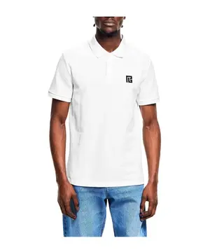 Balmain Solid Color Polo Shirt
