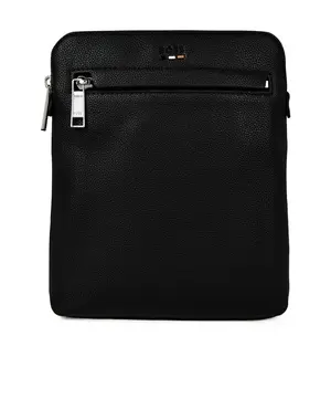 Hugo Boss Grainedleather Vertical Crossbody Bag - Black