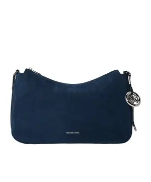 Michael Kors Curved Arc Hobo Shoulder Bag With Silver Tone Hardware
