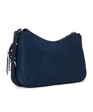 Michael Kors Curved Arc Hobo Shoulder Bag With Silver Tone Hardware
