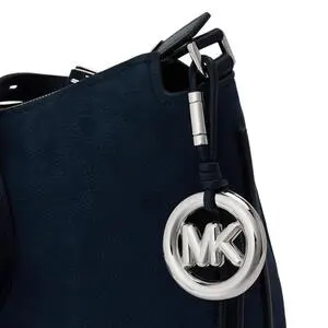 Michael Kors Curved Arc Hobo Shoulder Bag With Silver Tone Hardware