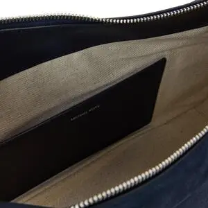 Michael Kors Curved Arc Hobo Shoulder Bag With Silver Tone Hardware