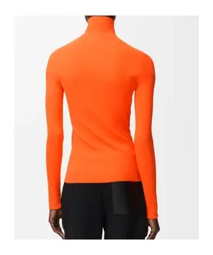 Loewe Ribbed Viscose Blend Turtleneck Top