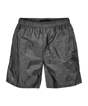 Prada Solid Color Swim Trunks - Red
