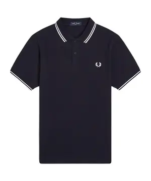 Fred Perry Twin Tipped Polo Shirt - Black