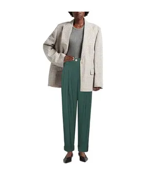 GANNI Loose Straight-leg Trousers With Button Detail