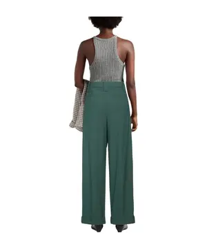 GANNI Loose Straight-leg Trousers With Button Detail