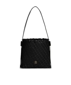 Tommy Hilfiger Woven Shoulder Bag With Logo Detail