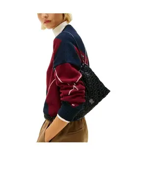 Tommy Hilfiger Woven Shoulder Bag With Logo Detail