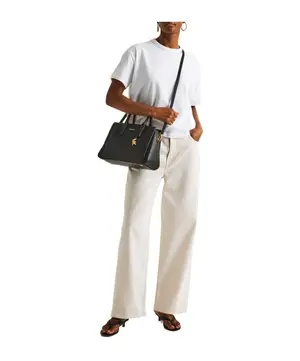 Michael Kors Grained Leather Satchel Bag