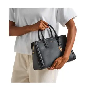 Michael Kors Grained Leather Satchel Bag