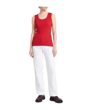 Max Mara Solid-colored Sleeveless Knit Top
