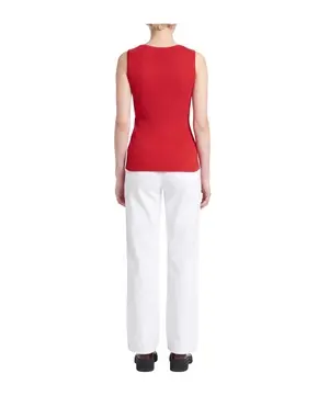 Max Mara Solid-colored Sleeveless Knit Top