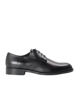 Hugo Boss Solid Color Shoes - Black