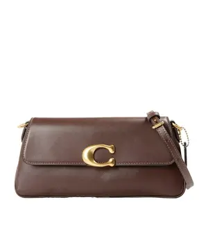 COACH Solid Color Shoulder Bag