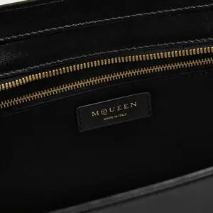 Alexander McQueen Grained Leather Tote Bag - Black
