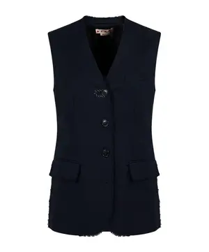 Marni Slim-fit Solid-colored Suit - Blue