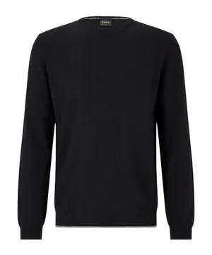 Hugo Boss Crewneck Knit Sweater - Black