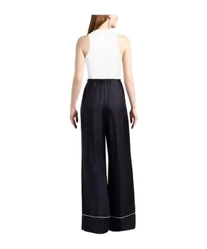 Burberry Sleeveless Solid-colored Stretch Top With Embroidered Logo