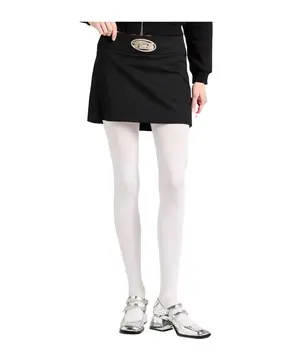 DIESEL® Slim-fit Solid-colored Pencil Skirt