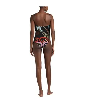 Farm Rio Stretch Top With Removable Padding And Adjustable Straps