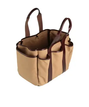 Max Mara Large Two-tone Canvas Tote Bag