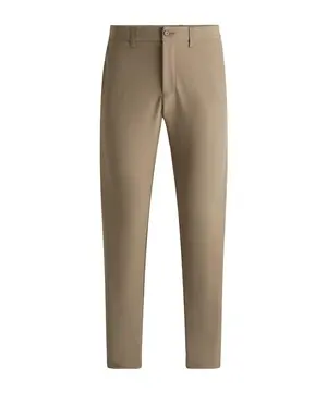 Hugo Boss Slimfit Cropped Trousers - Brown