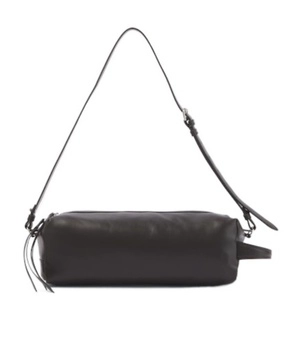 LEMAIRE Solid Color Leather Shoulder Bag - Black