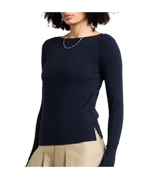 MAXCO. Minimalist Solid-color Knit Top