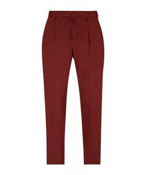 Hugo Boss Drawstring Waist Pleated Trousers