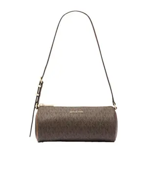 Michael Kors Monogram Barrel Shoulder Bag
