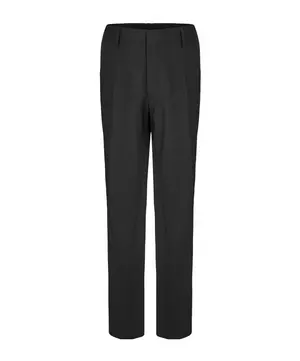 Hugo Boss Dark Plaid Suit Trousers - Grey
