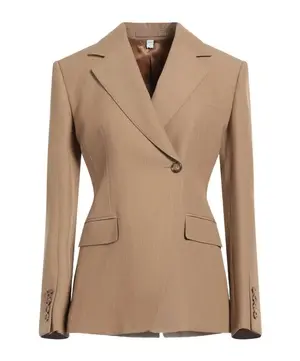Burberry Double-breasted Suit Jacket With Notched Lapel