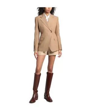 Burberry Double-breasted Suit Jacket With Notched Lapel