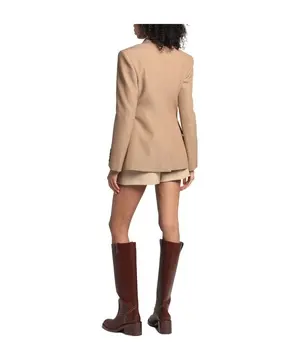 Burberry Double-breasted Suit Jacket With Notched Lapel