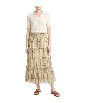 Isabel Marant Étoile Color-blocked Midi Skirt