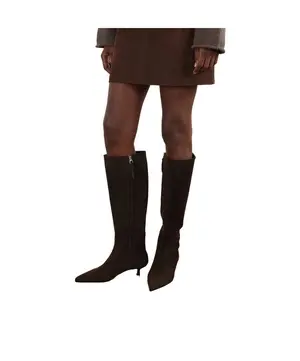 AeydĒ Solid Color Suede Knee Boots