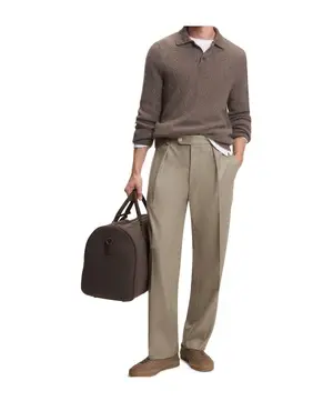 Hugo Boss Boss Double-breasted Wide-leg Trousers