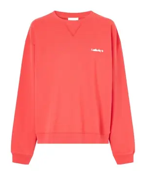 FRAME Logo Embroidered Cotton-jersey Sweatshirt