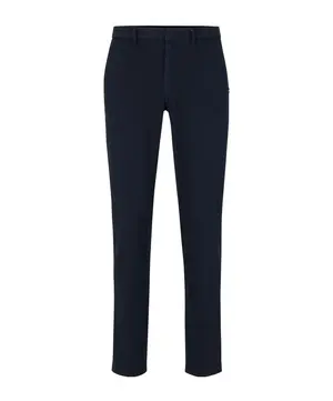 Hugo Boss Midrise Slimfit Casual Trousers - Blue