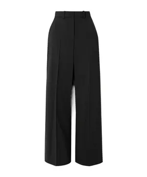 JOSEPH Pleated Stretch-wool Twill Straight-leg Pants