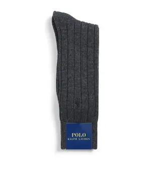 Polo Ralph Lauren Wool-blend Fair Isle Socks - Black