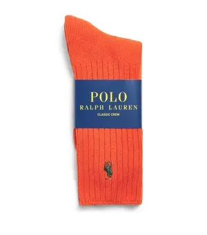 Polo Ralph Lauren Classic Crew Socks - Orange